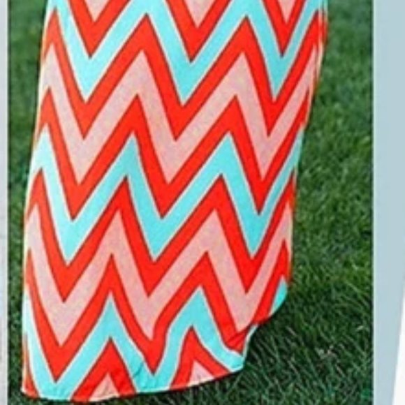 Dresses | Chevron Pattern Maxi Dress | Poshmark
